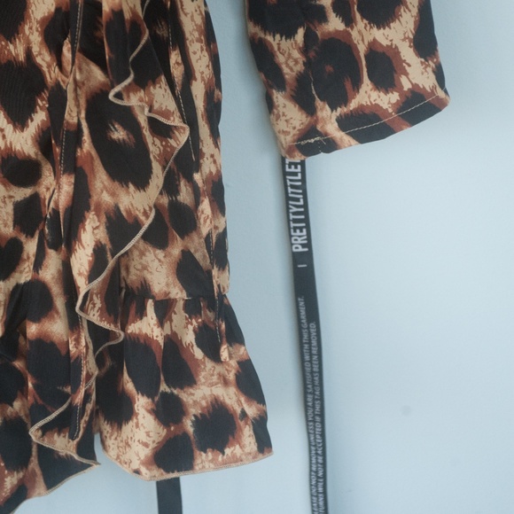 PrettyLittleThing | Dresses | Nwt Pretty Little Thing Leopard Print ...